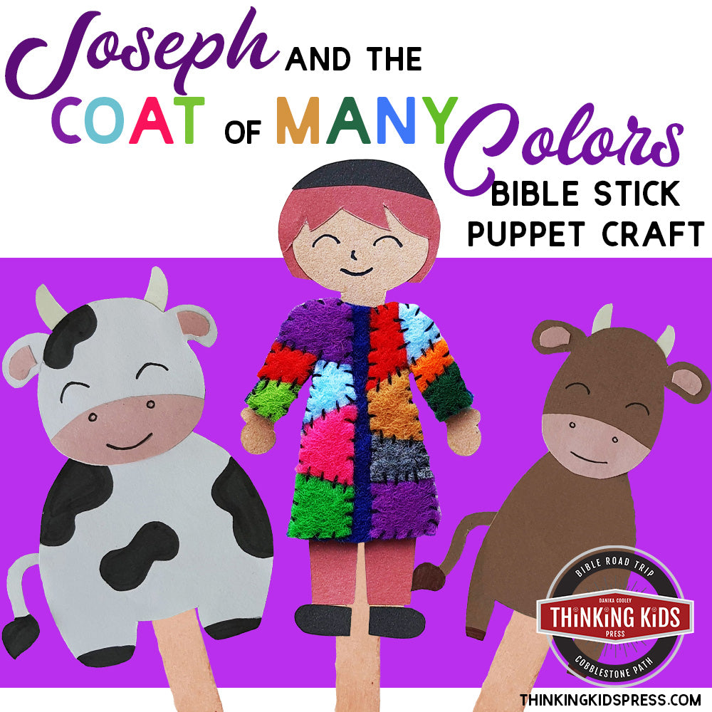 Joseph and the Coat of Many Colors | Bible Stick Puppets Craft ...