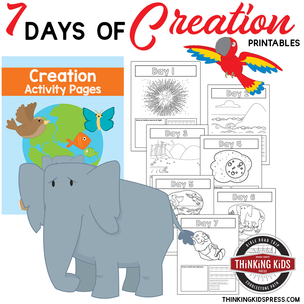 Days of Creation Coloring Pages – Thinking Kids Press