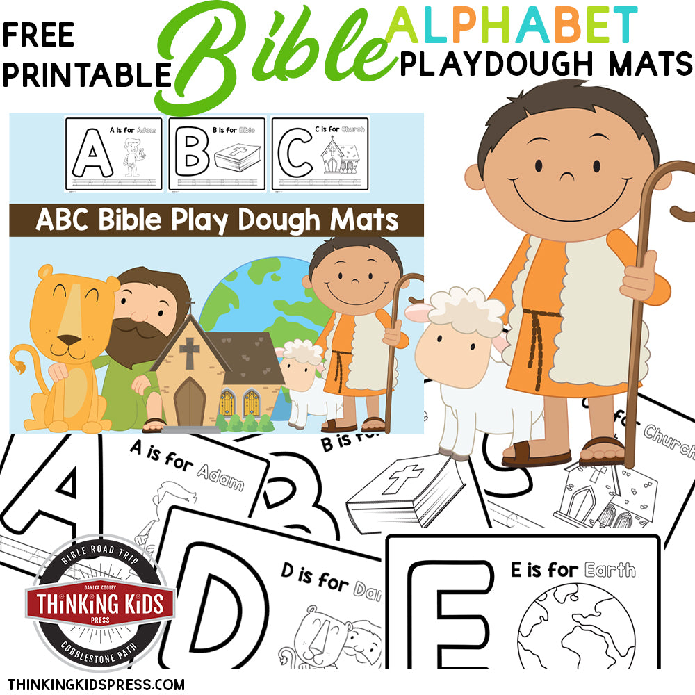 Bible Alphabet Playdough Mats – Thinking Kids Press