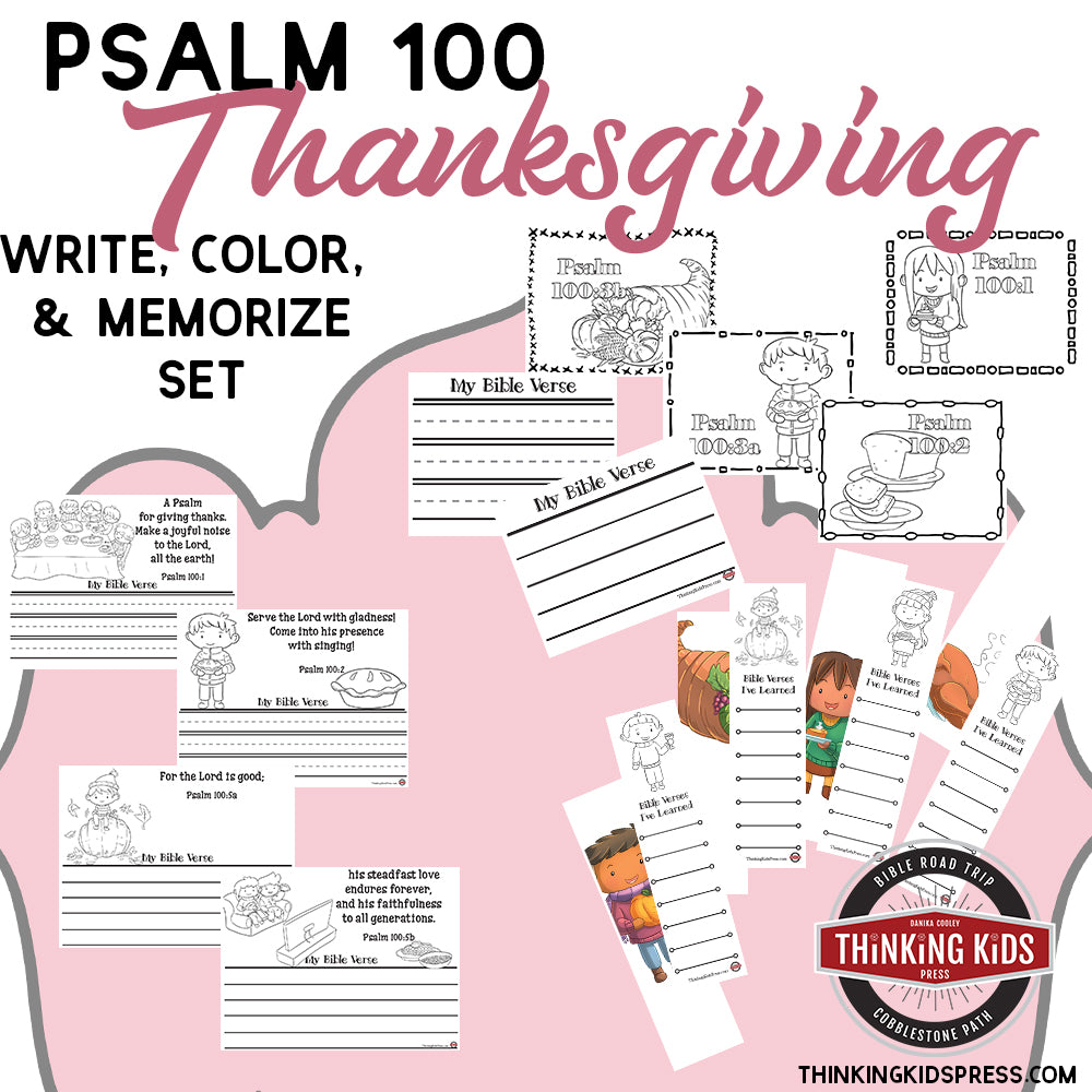 Psalm 100 Write, Color, and Memorize Set – Thinking Kids Press
