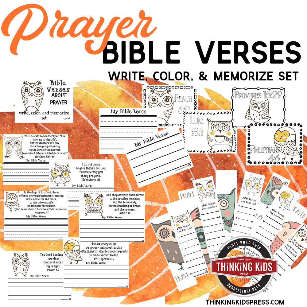 Bible Verses about Prayer: Write, Color, and Memorize Set – Thinking ...