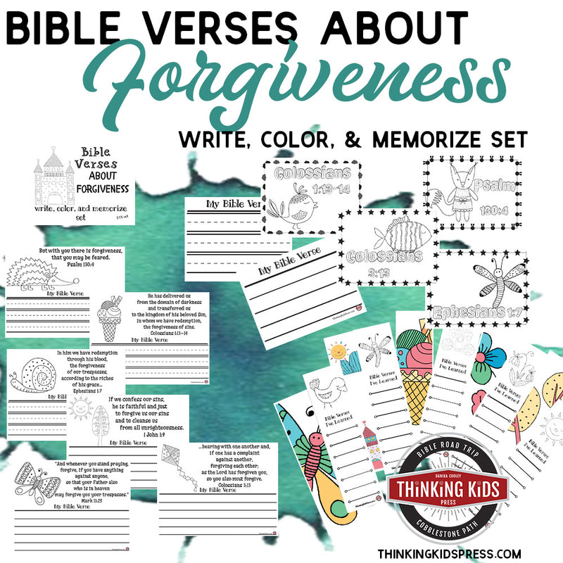 Bible Verses about Forgiveness: Write, Color, and Memorize Set ...