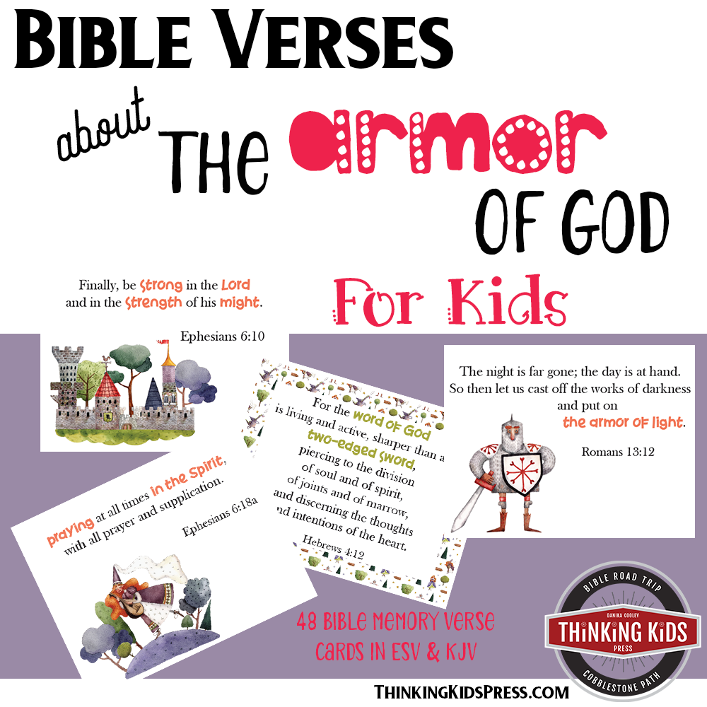 Bible Verses about the Armor of God: Bible Memory Verse Cards ...