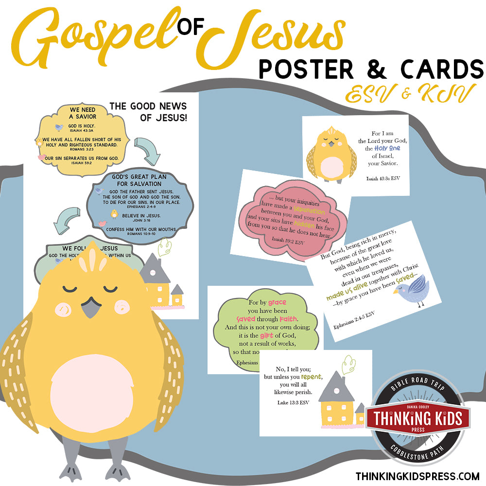 Gospel Verses Poster and Cards – Thinking Kids Press