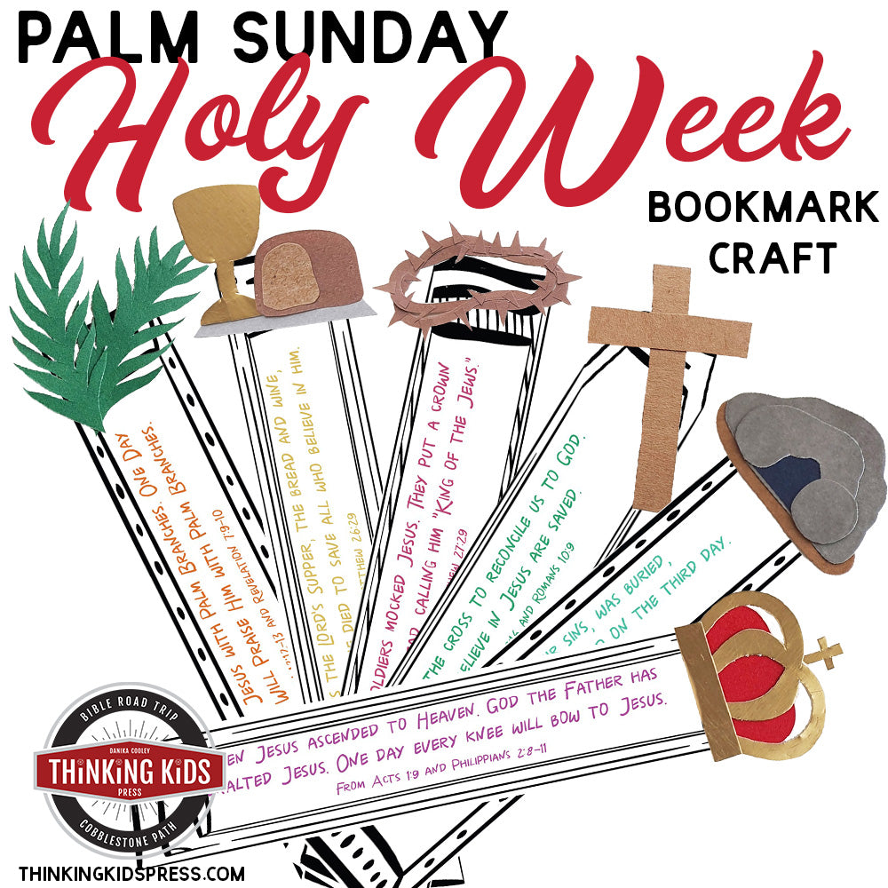 Palm Sunday Holy Week Bookmark Craft – Thinking Kids Press