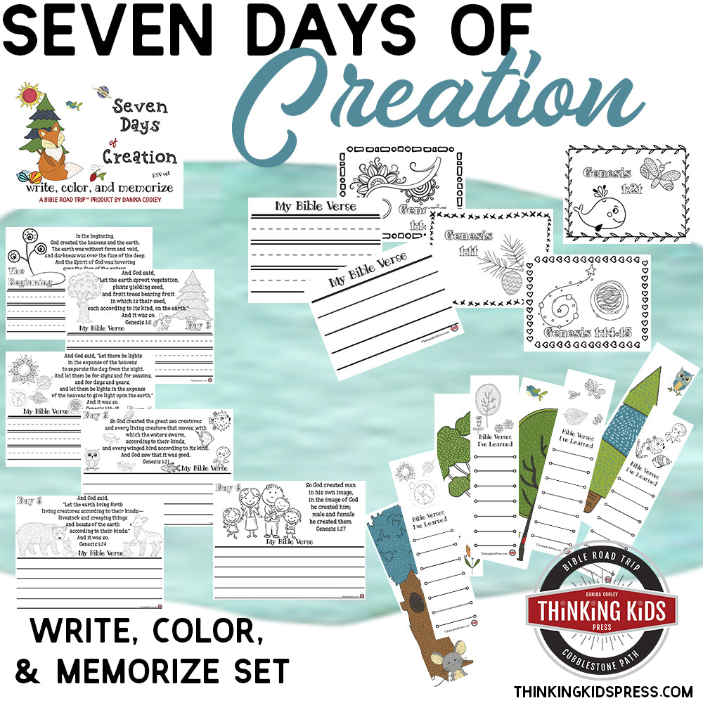 Days of Creation Write, Color, and Memorize Set – Thinking Kids Press