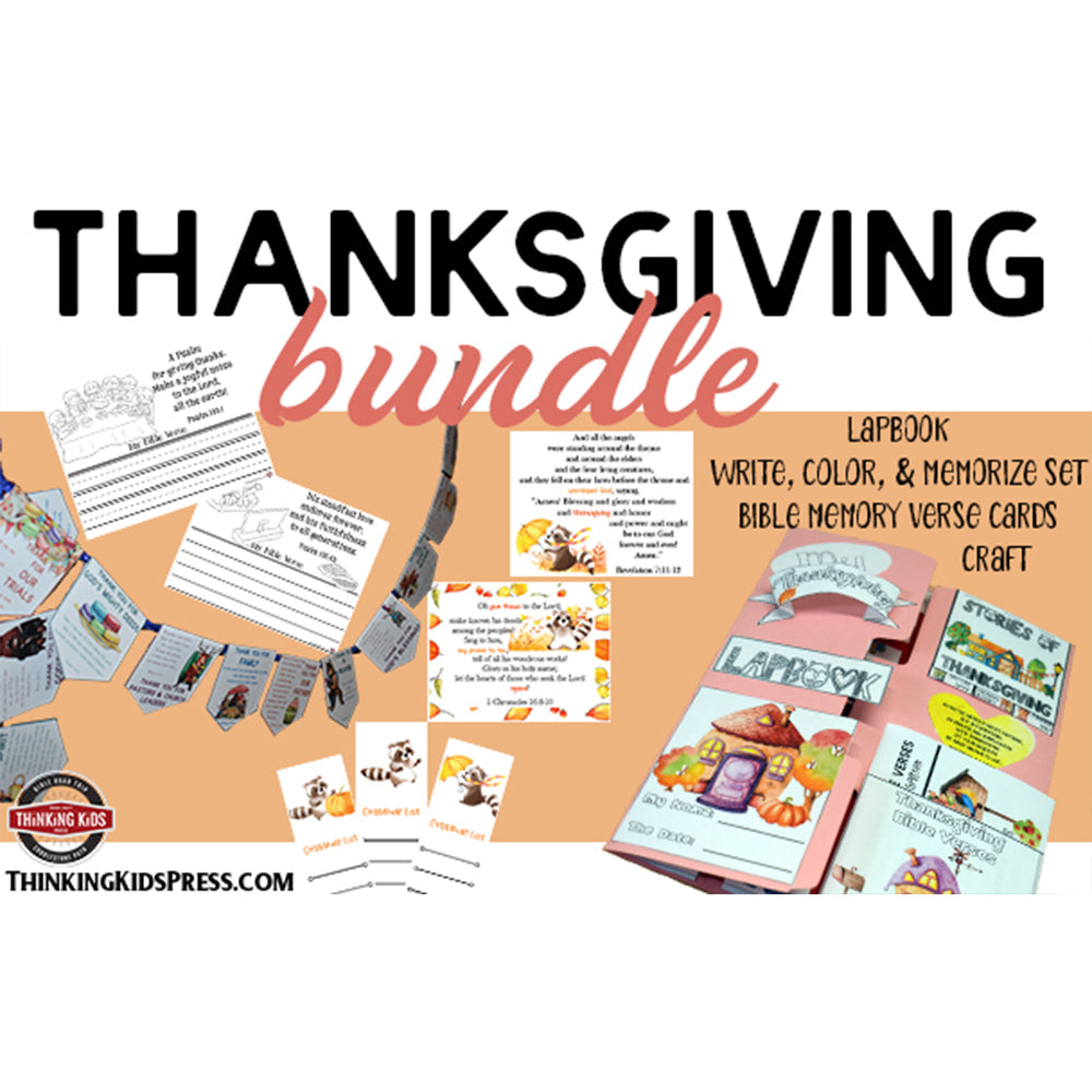 Thanksgiving Bible Study Bundle – Thinking Kids Press